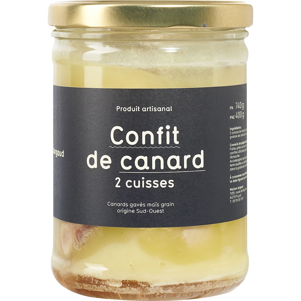 Article - Maison Argaud Confit De Canard 2 Cuisses 740g